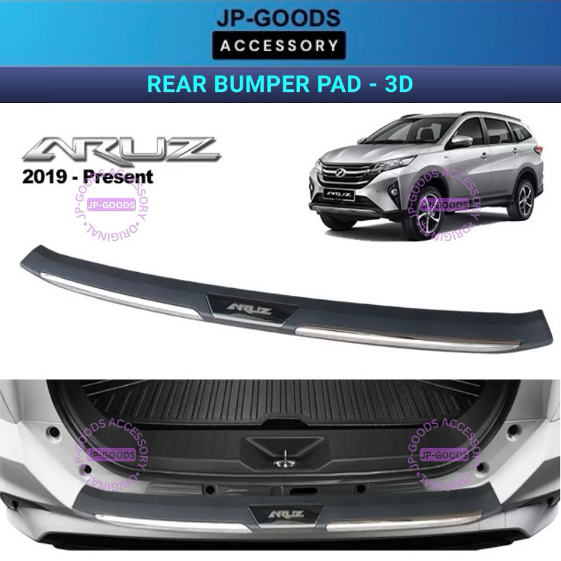 Perodua Aruz Rear Bumper Pad 3D Cover Protector Trim Garnish With 3M ...