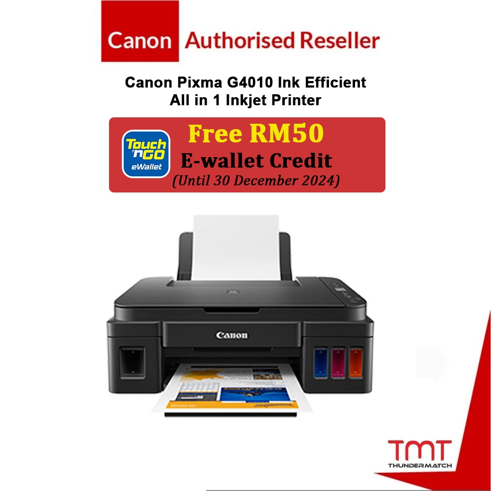 Canon Pixma G4010 Ink Efficient All in 1 Inkjet Printer | Shopee Malaysia