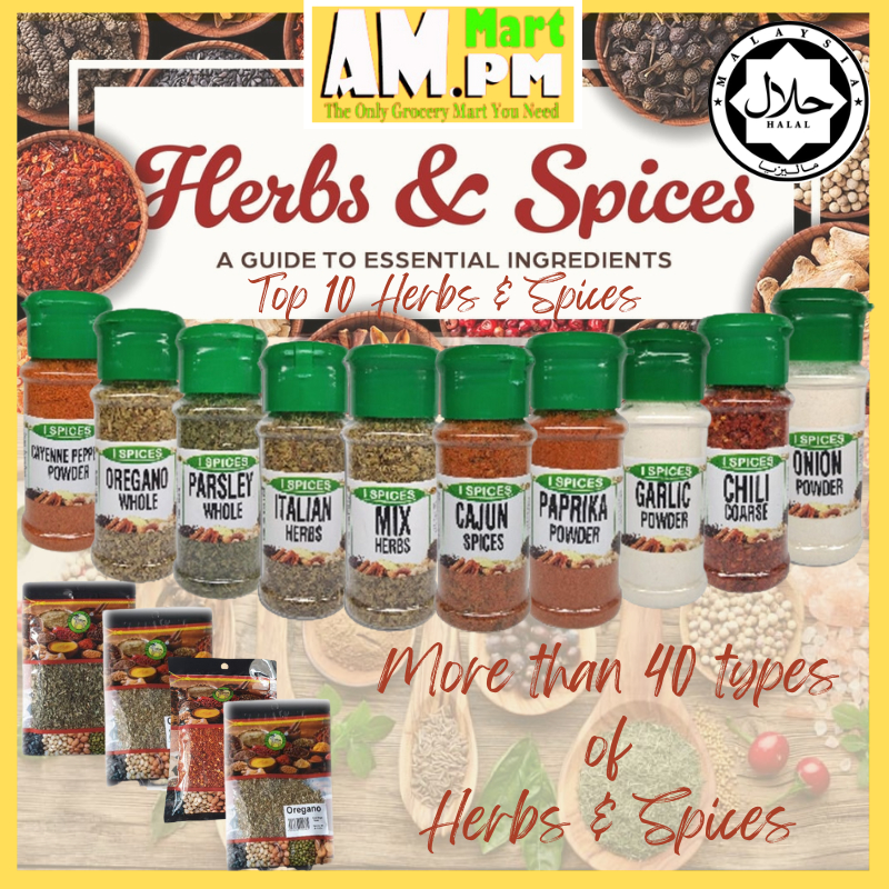 Herbs & Spices Paprika Garlic Powder Cayenne Powder Cajun Spices ...