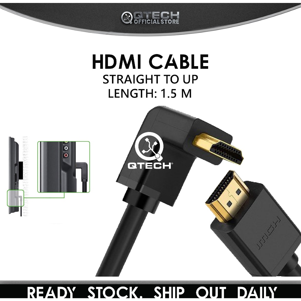 HDMI Straight to Up Cable V1.4 1.5M | Shopee Malaysia