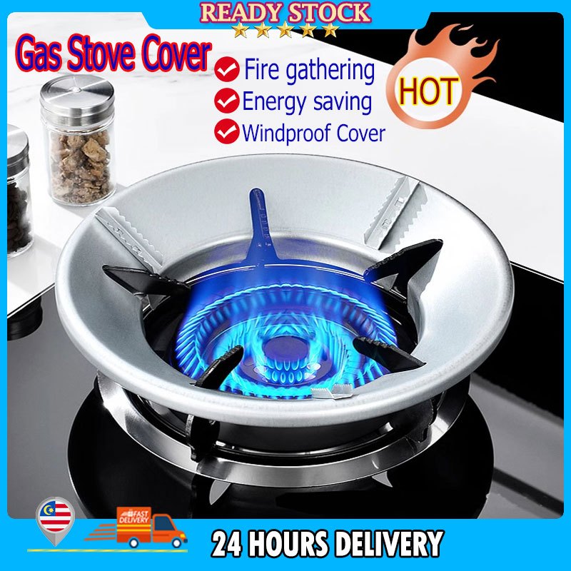 Universal 8 Holes Stainless Iron Gas Stove Fire Wind Proof Energy Saver ...