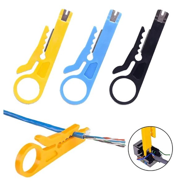 Multifunctional Mini Wire Stripping Punch Down Tool Network UTP LAN ...