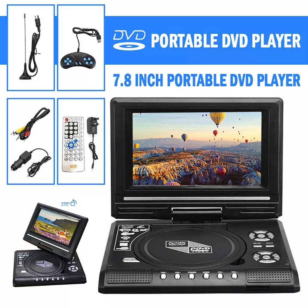 7.8-inch DVD Player Portable Home Car DVD Player VCD CD Game TV Player ...