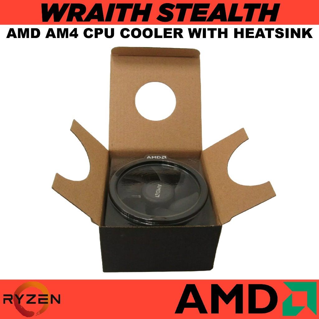 AMD WRAITH STEALTH | SOCKET AM4 4-PIN CONNECTOR CPU COOLER WITH ...
