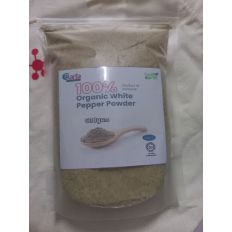 100% PURE Sarawak White Pepper Powder 490g | Serbuk Lada Putih Sarawak ...
