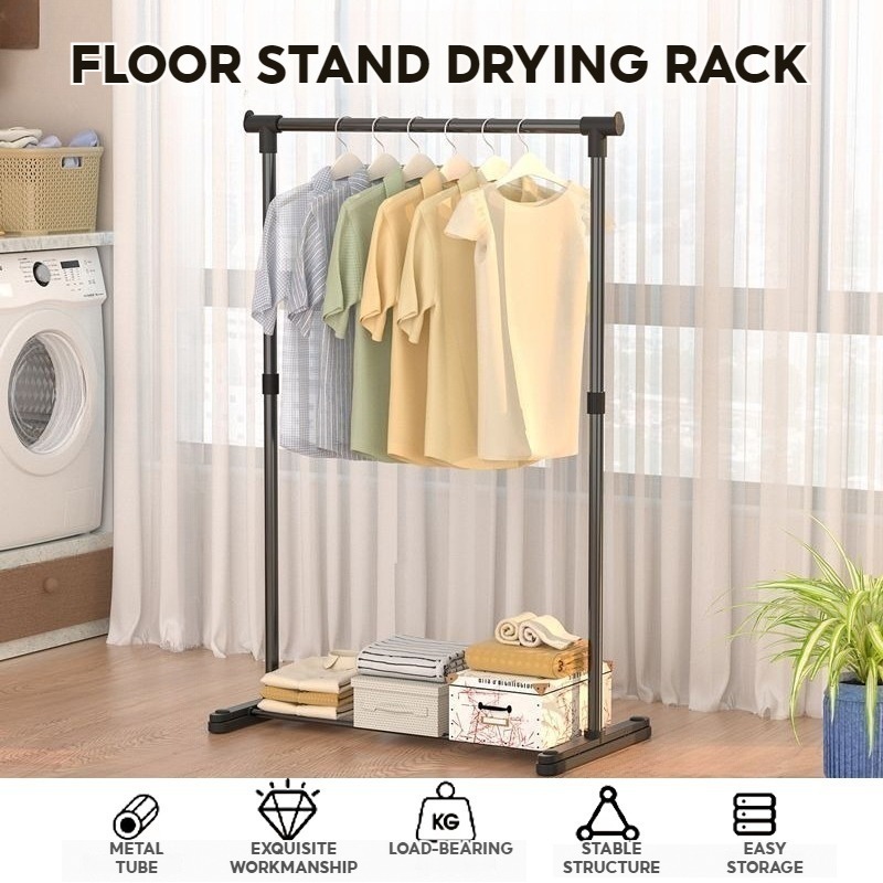 Clothes Drying Racks floor-to-ceiling Indoor Bedroom Racks Students ...