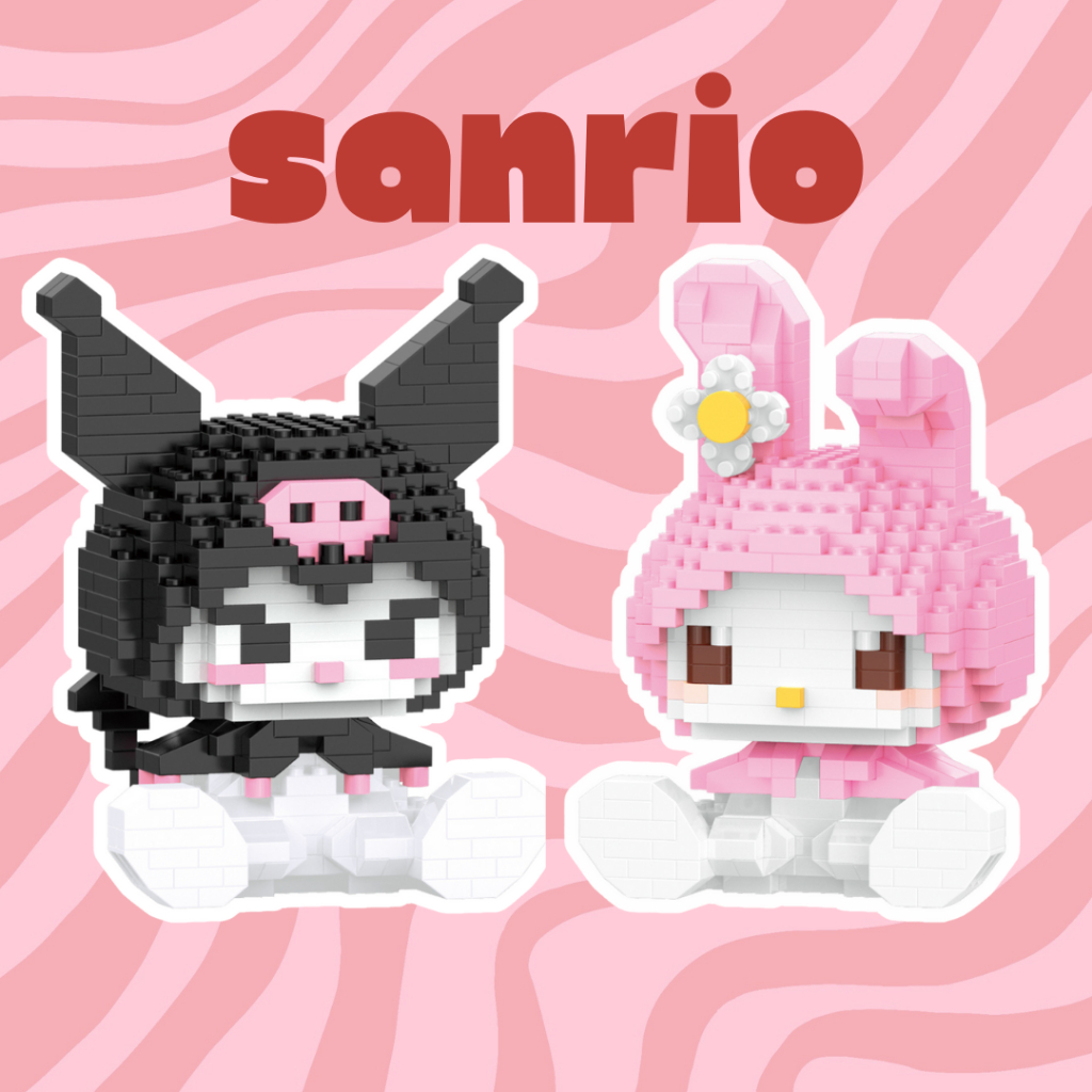 Mini Kuromi My Melody Hello Kitty Building Block Gift Decoration ...