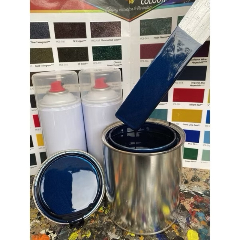 Spray tin colour TE37 Magnesium Blue crystal | Shopee Malaysia