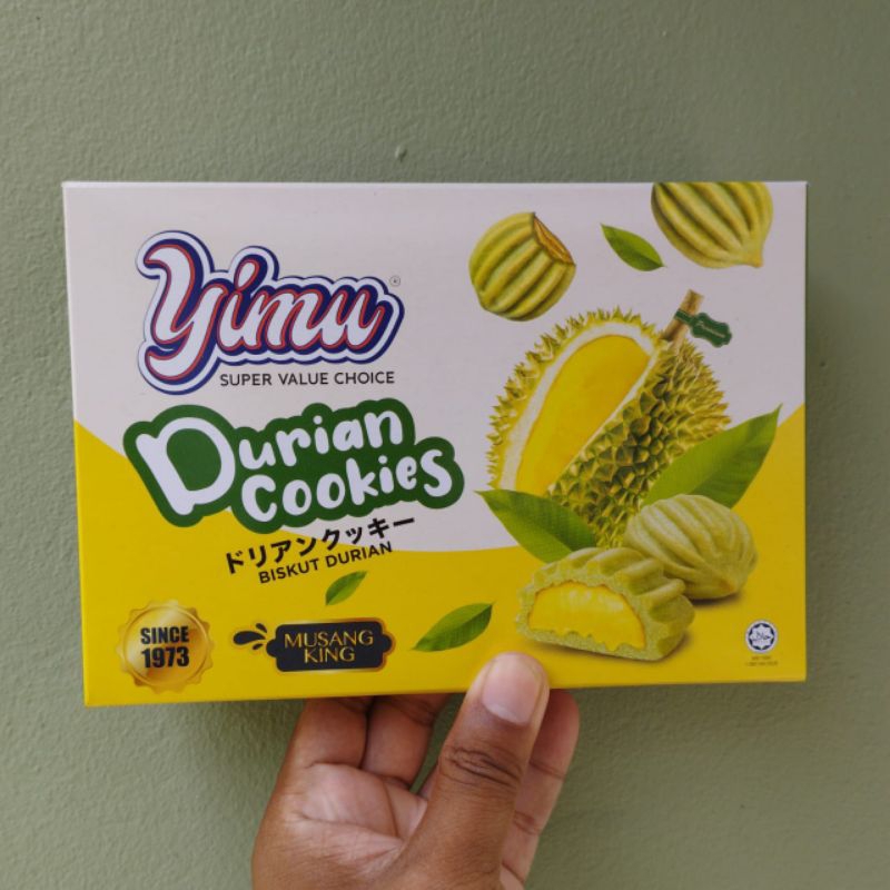 YIMU Durian Cookies Biscuit Biskut Durian Musang King 90gram | Shopee ...