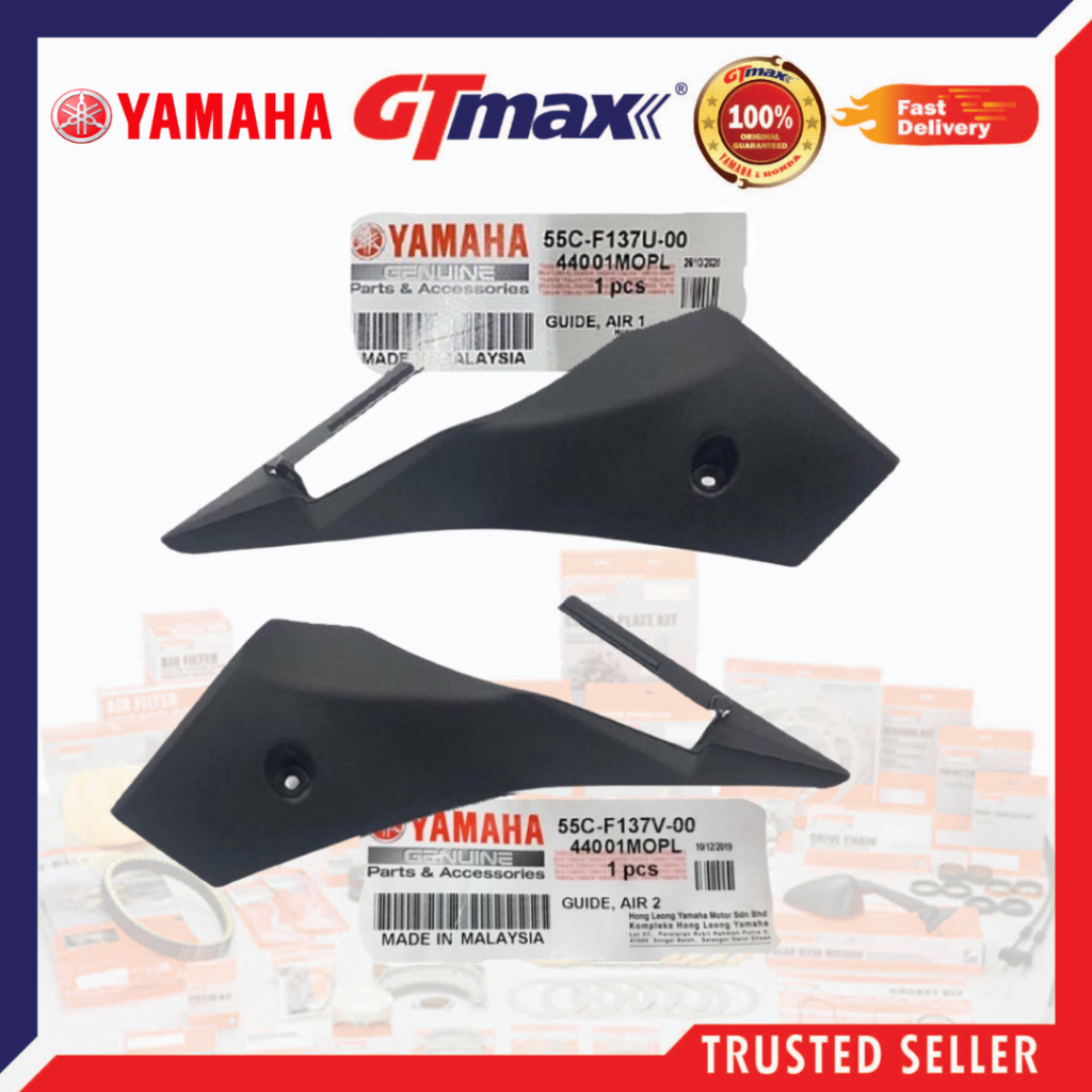 YAMAHA LC135 V2 V3 V4 V5 V6 V7 AIR GUIDE / INNER HITAM LEG SHIELD ...