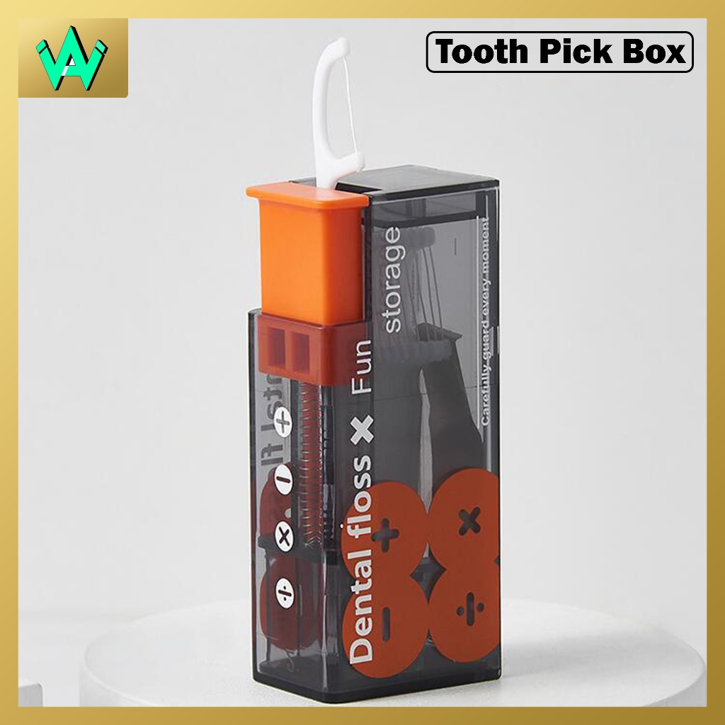 Dental Floss Tooth Pick Dispenser Floss Pick Storage Box Refillable ...