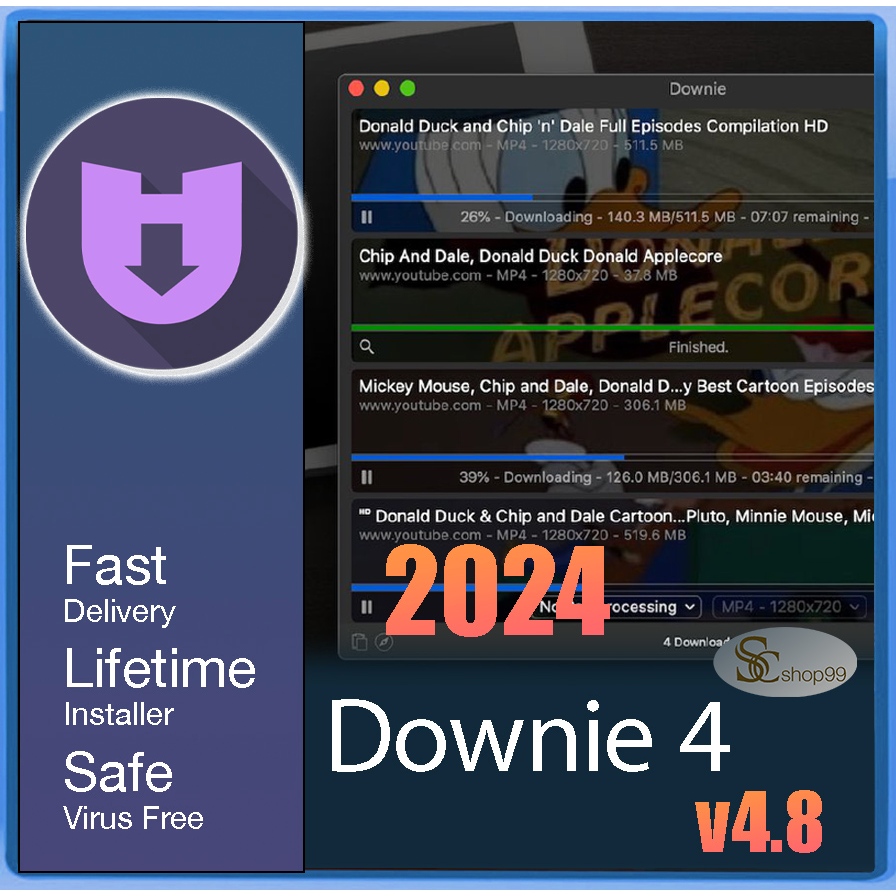 Downie 4 v4.8 | 𝐋𝗮𝘁𝗲𝐬𝘁 Oct 𝟐𝟎𝟐4 l 𝐅𝐮𝐥𝐥 𝘃𝗲𝗿𝘀𝗶𝗼𝗻 l 𝗠𝗮𝗰 | Shopee Malaysia
