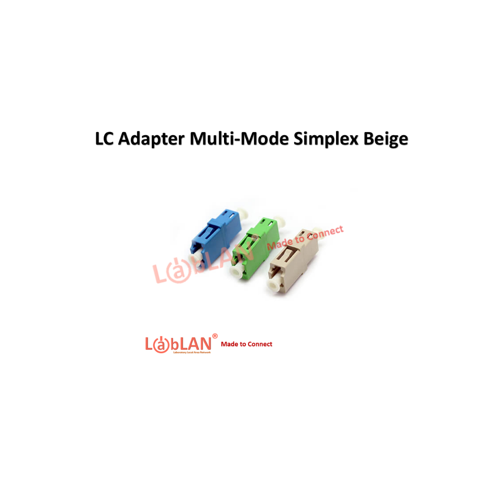 Fiber Optic LC Adapter Multi-Mode Simplex Beige / Single-Mode Simplex ...