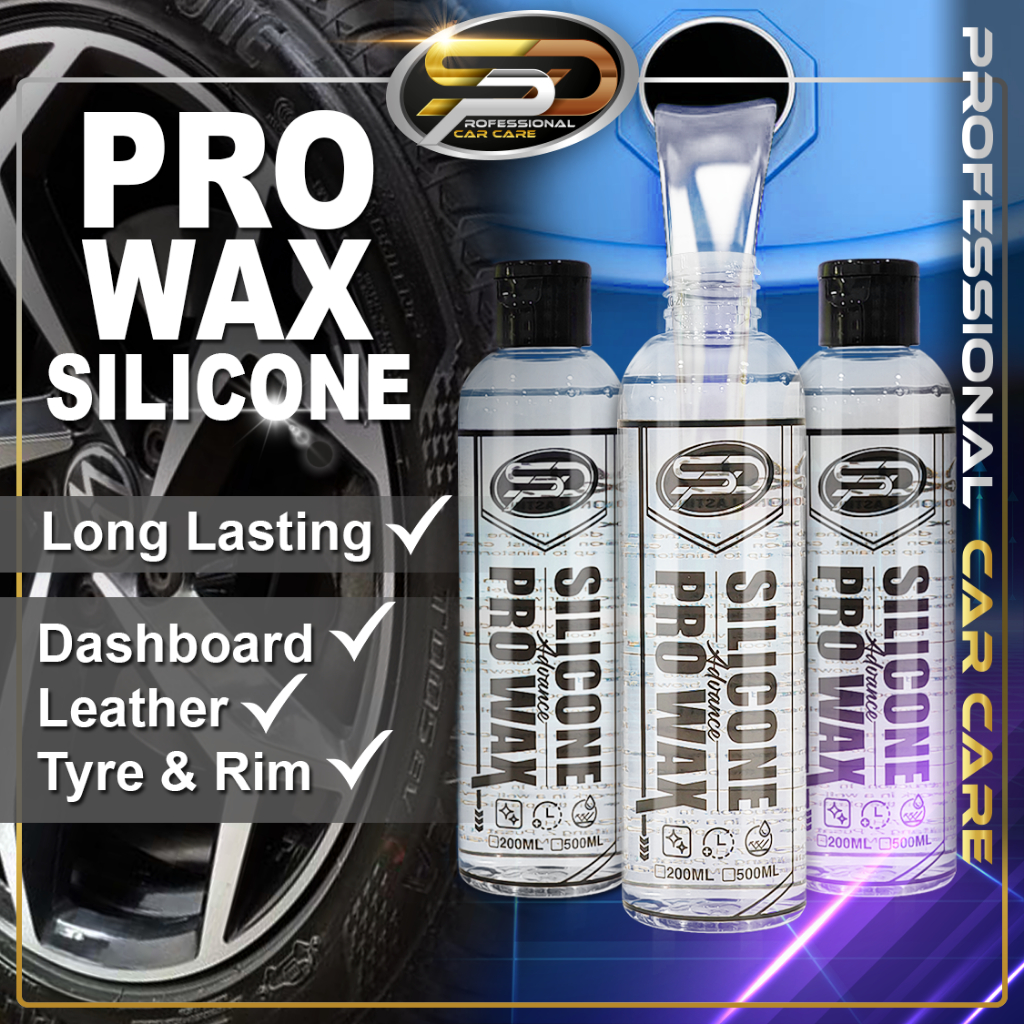 SPD Pro Wax Silicone 200ML/500ML For Tyre & Rim Tyre Shine Tyre Wax ...