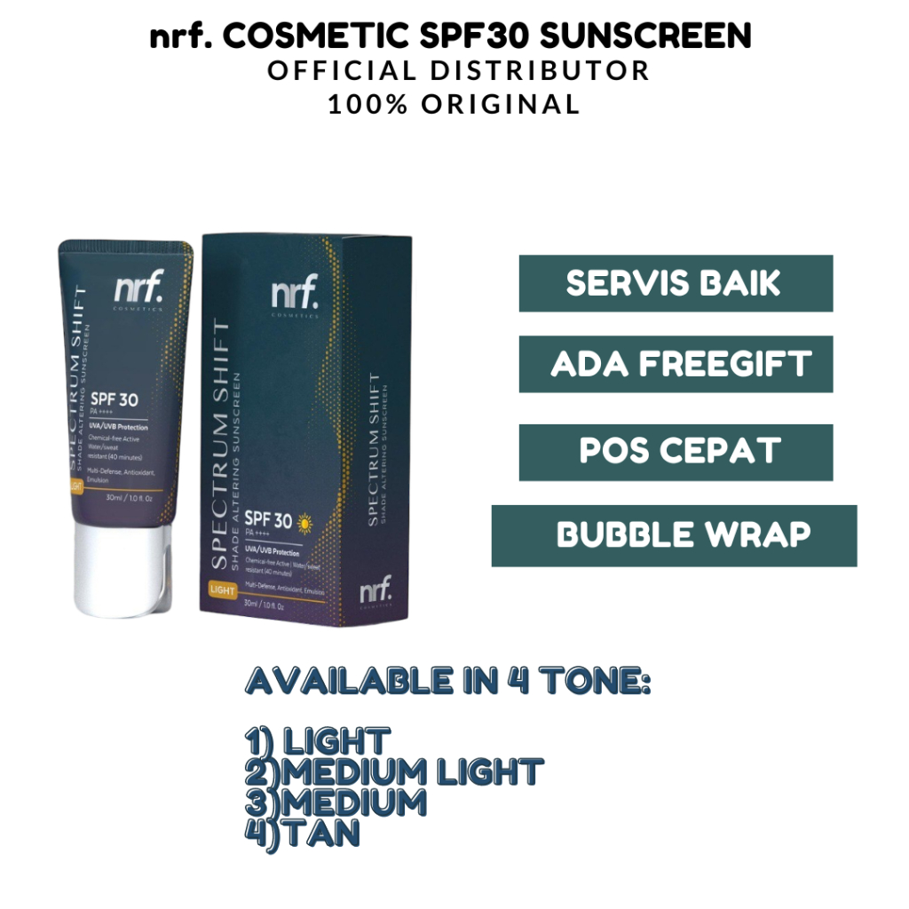 [100% ORIGINAL] NRF. COSMETIC SUNSCREEN SPECTRUM SHIFT SHADE ALTERING ...