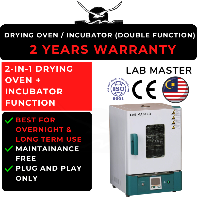 LAB MASTER/MALAYSIA Drying Oven Incubator Double Function For Lab F&B ...