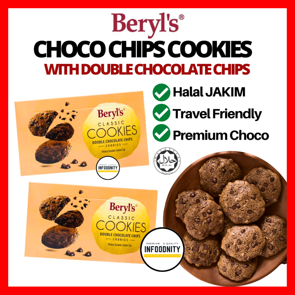BERYLS Double Chocolate Chip Cookies Beryls Cookies Berlys Chocolate ...