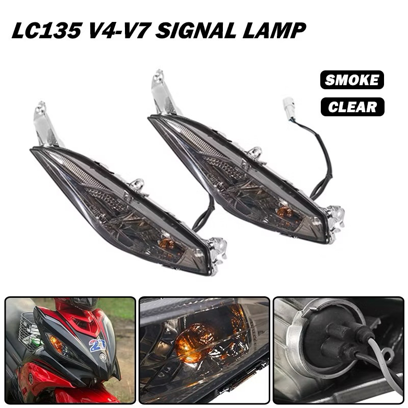 LC135 V4-V7 Front Signal Lamp Light Set Smoke/Clear Lampu Signal Depan Indicator | Shopee Malaysia