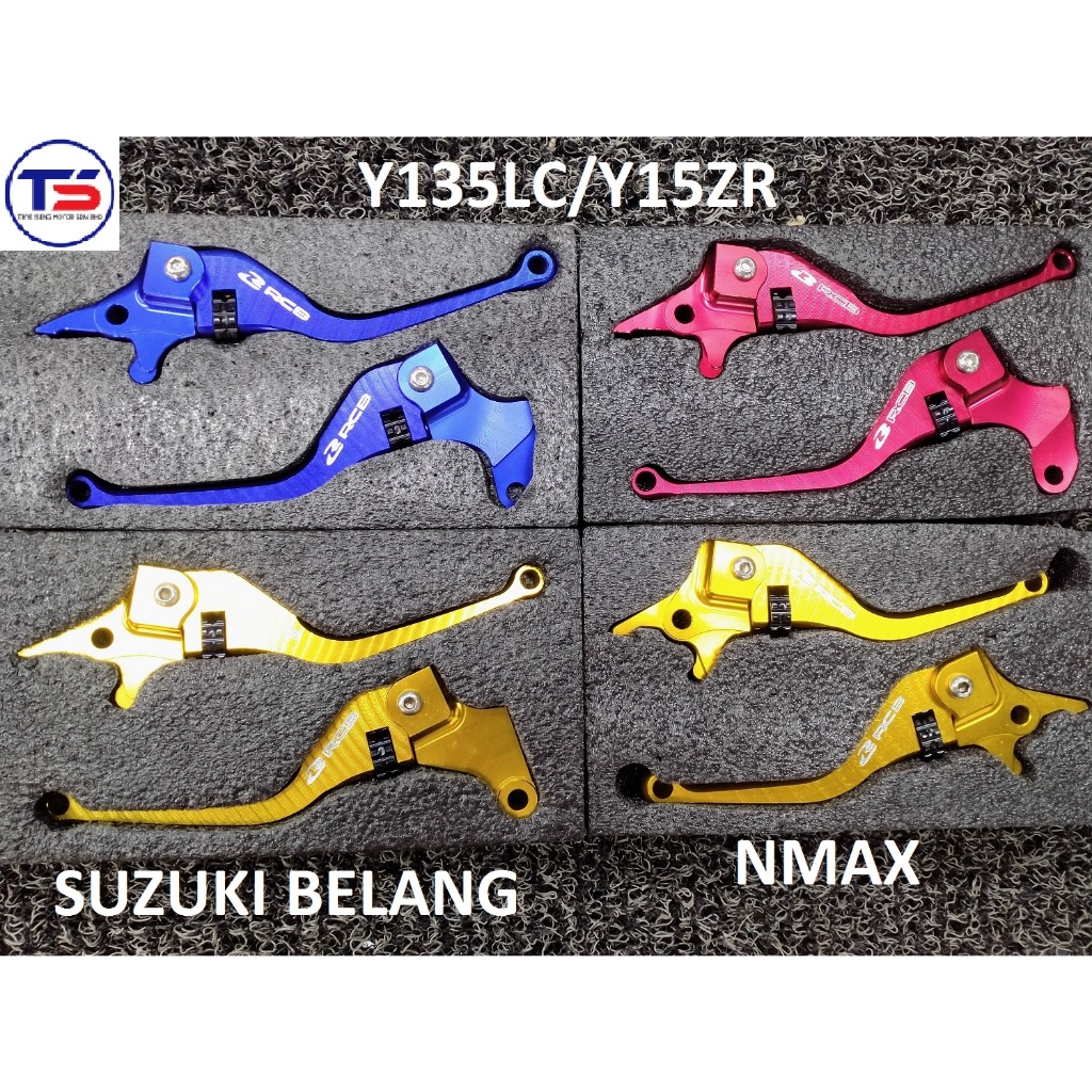 [RCB] Racing Boy Alloy Brake Lever for model Y135LC/Y15ZR (RED , BLUE) NMAX (GOLD) , SUZUKI ...