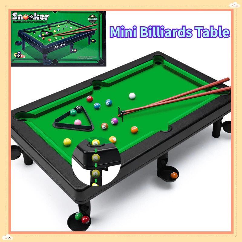 Mini Snooker Table Game Indoor Mini Billiard Table Game Compact ...