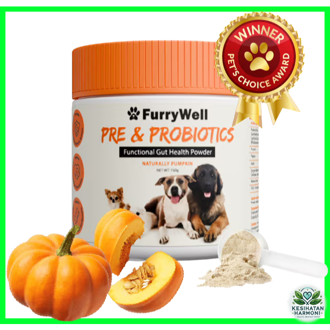 🐾 FurryWell Pre & Probiotic: Serbuk Kesihatan Usus Fungsional untuk ...