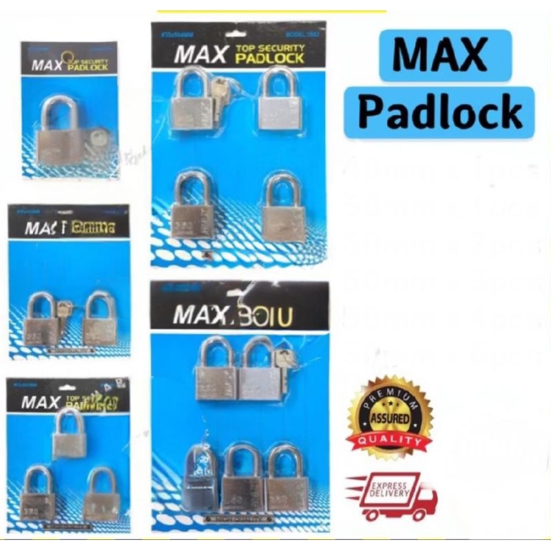 40mm Max PadLock / Top Security Padlock / House Lock / Door lock / Lock ...