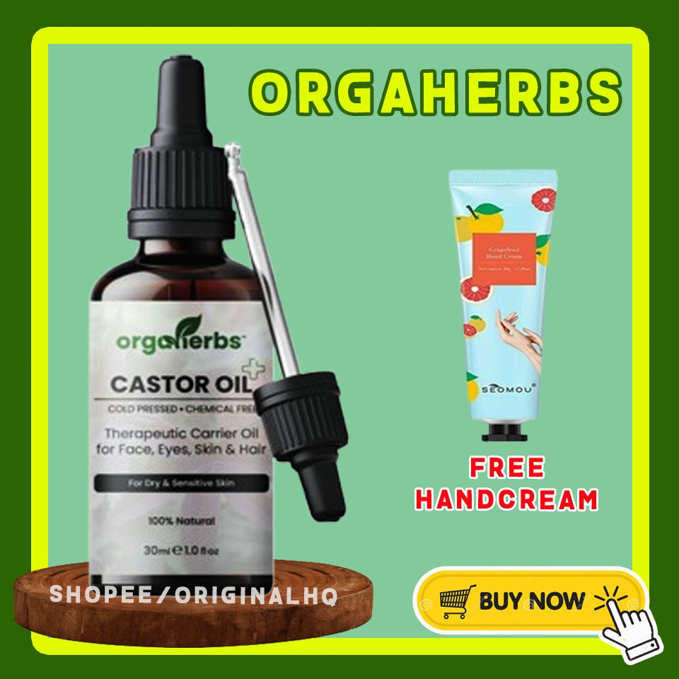 MINYAK CASTOR OIL ORGAHERBS 30ML | Shopee Malaysia