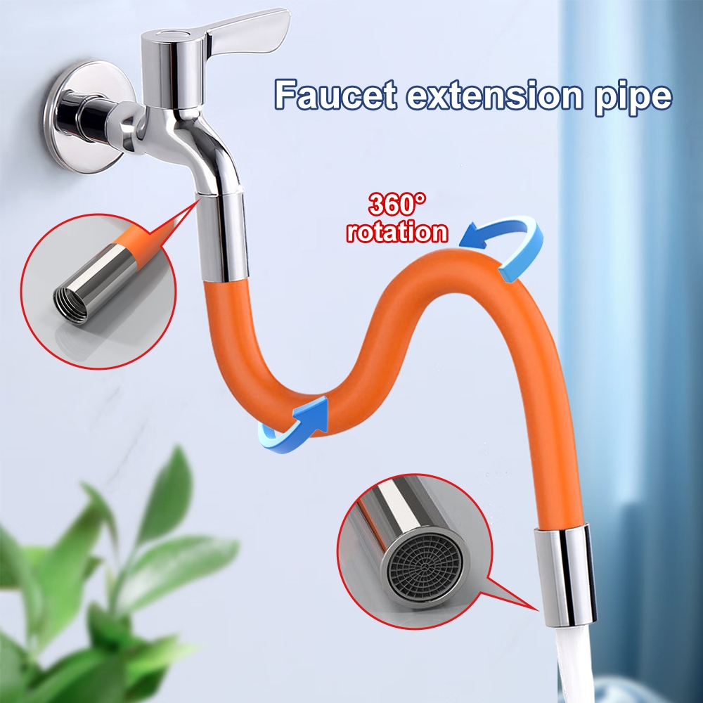 15CM/25CM/45CM Faucet extension hose Universal rotatable extension ...