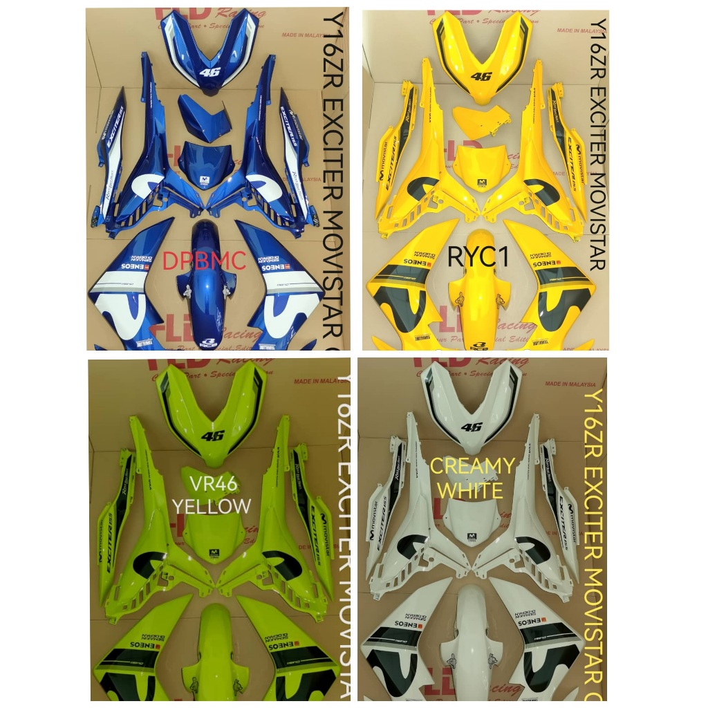 Y16ZR (V1) HLD COVERSET - EXCITER MOVISTAR GP ( BLUE / VR46 YELLOW ...