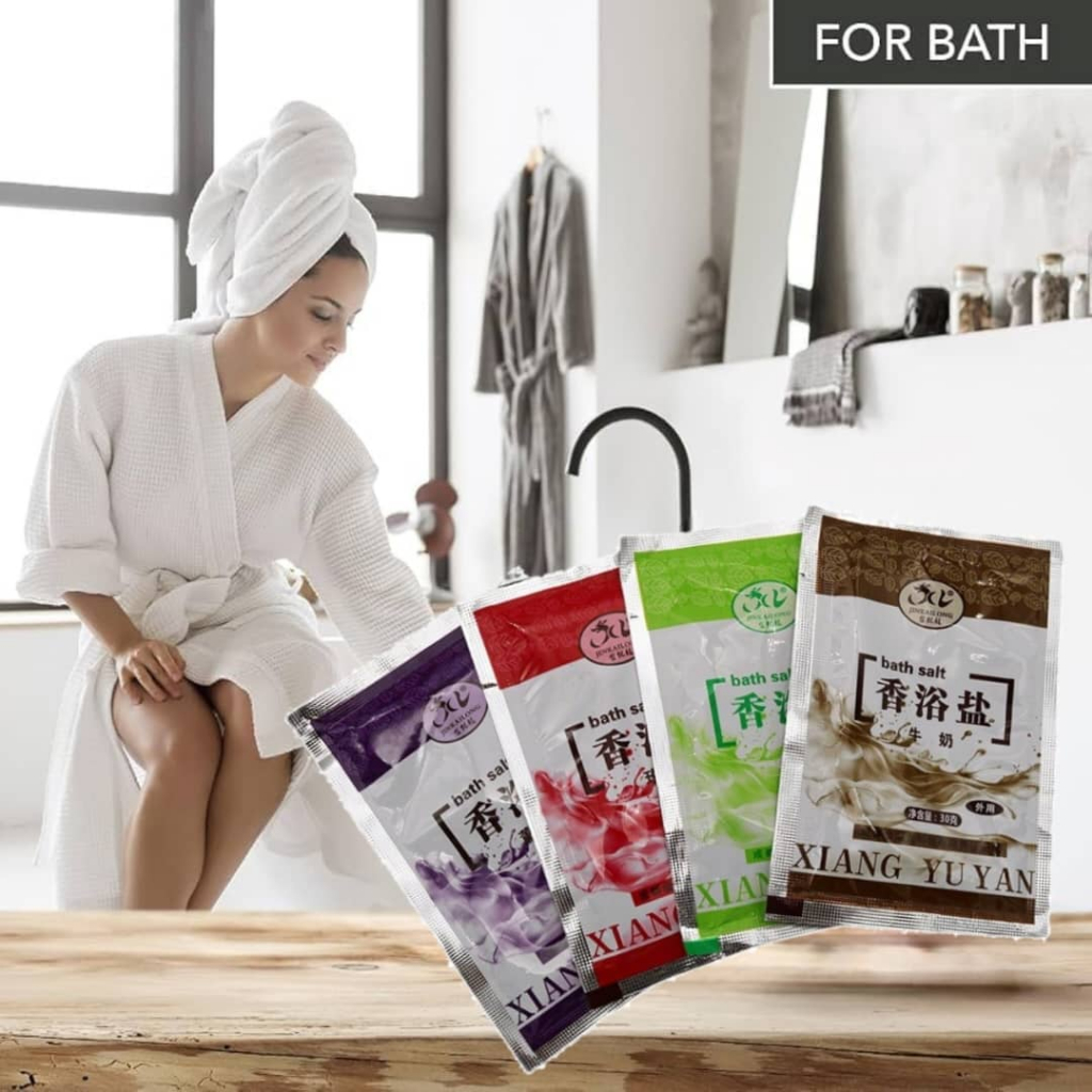 Body & Foot Spa Relaxing Lavender Ginger Fruit Milk Rose Bath Salt ...