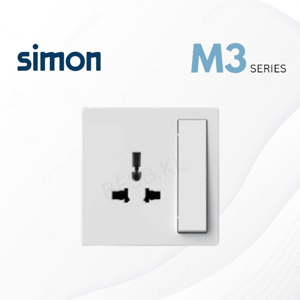 Simon M3 581089 13A Universal Switched Socket Outlet | Shopee Malaysia