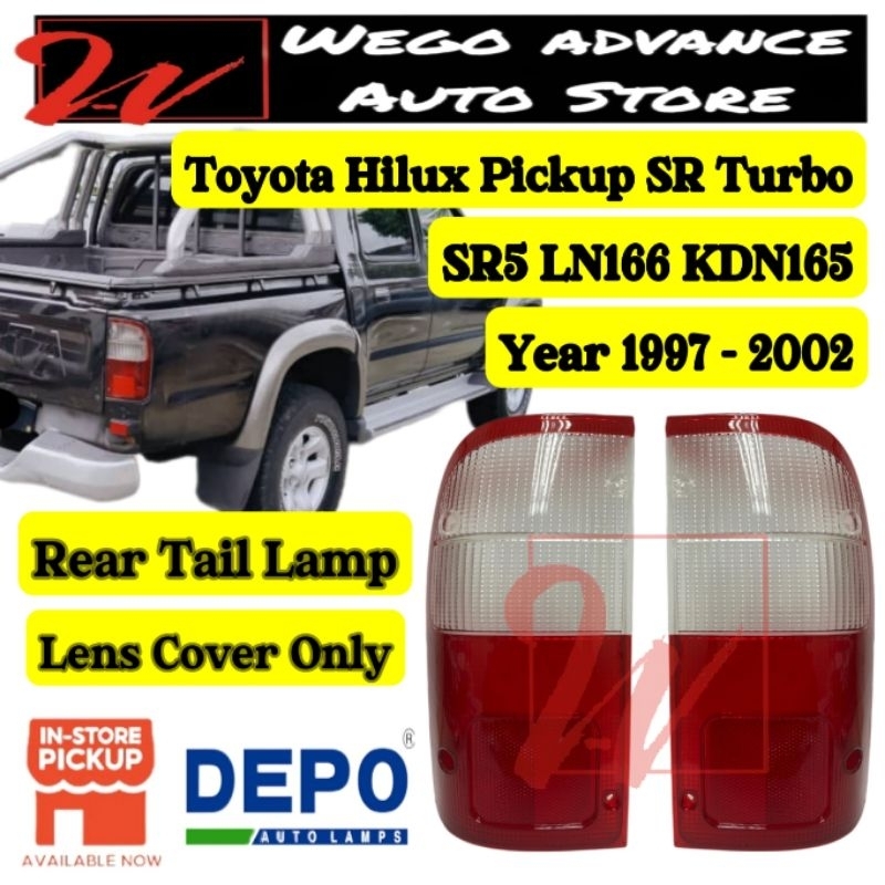 Toyota Hilux SR5 LN166 KDN165 SR Turbo Rear Tail Lamp Lens Cover New 1 ...