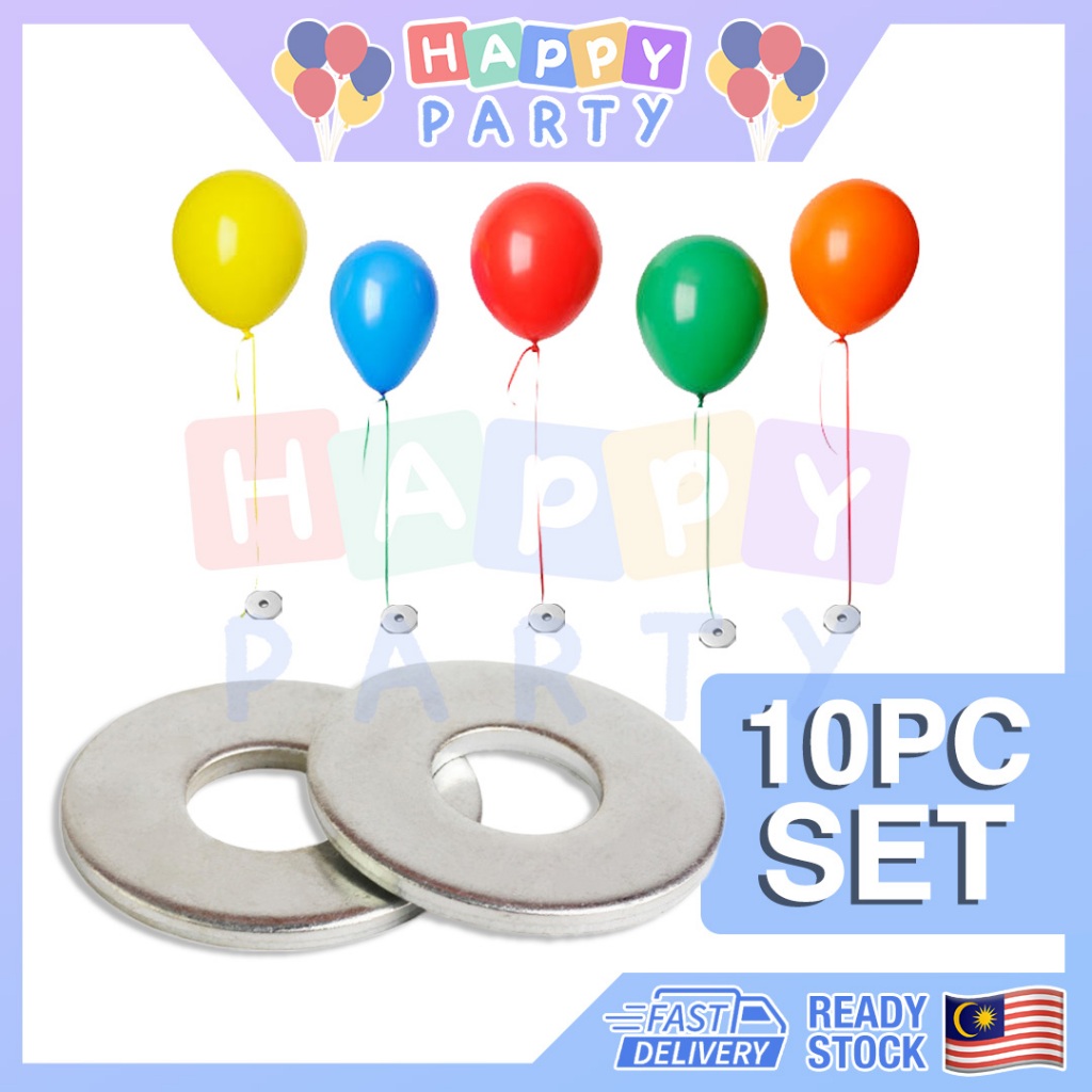 🎈READY STOCK🎈10PCS Balloon Weight Metal Ring For Helium Balloons ...