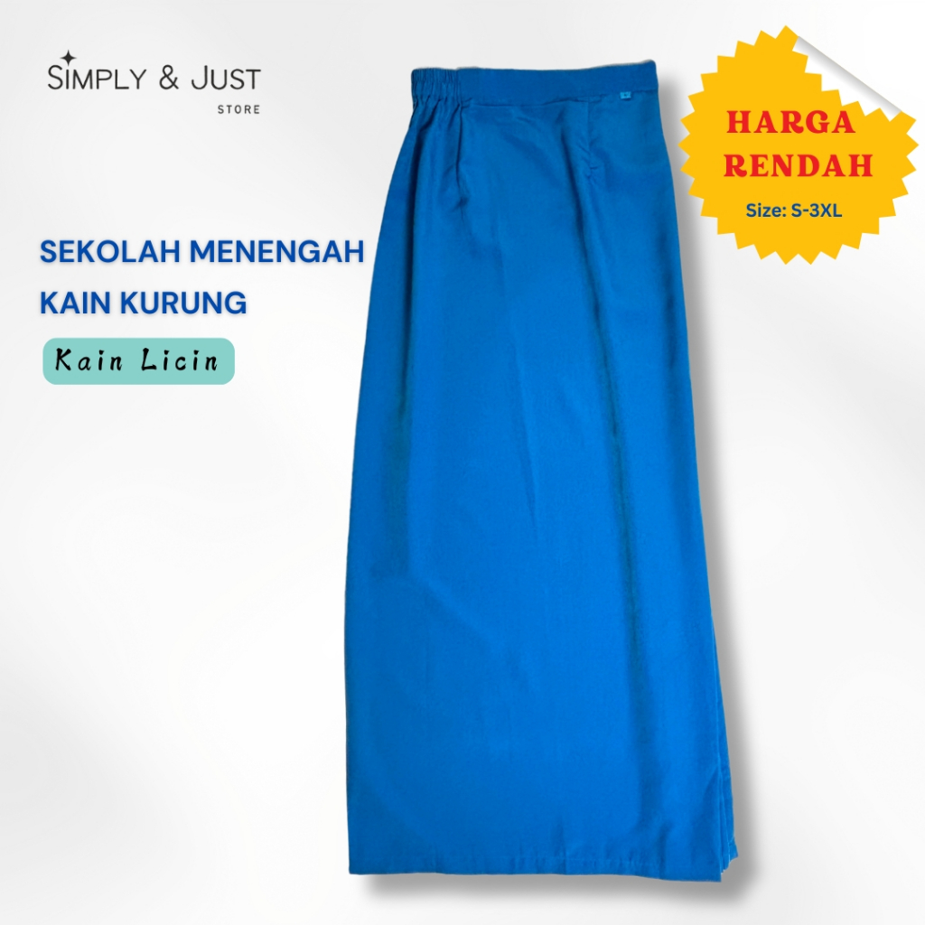 [CLEAR STOCK] Sekolah Menengah Kain Kurung-Kain Licin / Kain Kurung ...