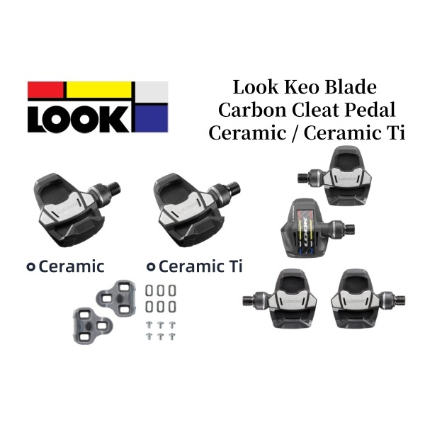 2024 Look Keo Blade Carbon Ceramic/Ceramic Titanium Cleat Pedal Look ...