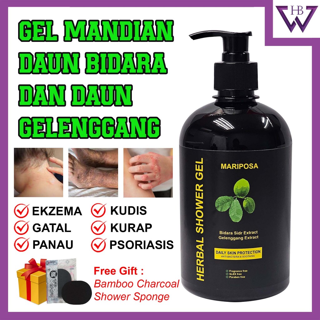 🔥FREE POS🔥 Mariposa Sabun Gel Mandian Rudya Daun Bidara Daun Gelenggang ...