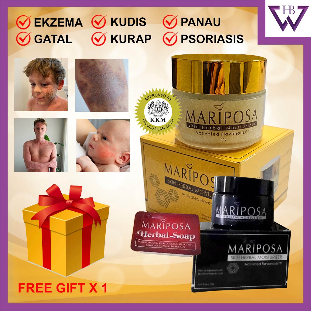(11.11 MEGA) MARIPOSA Organic Herba Krim Ekzema Sabun Cream Eczema Skin ...