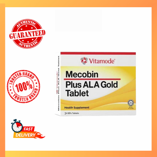 vitamode MECOBIN PLUS ALA GOLD 30’S/nerve/saraf sakit sendi | Shopee ...