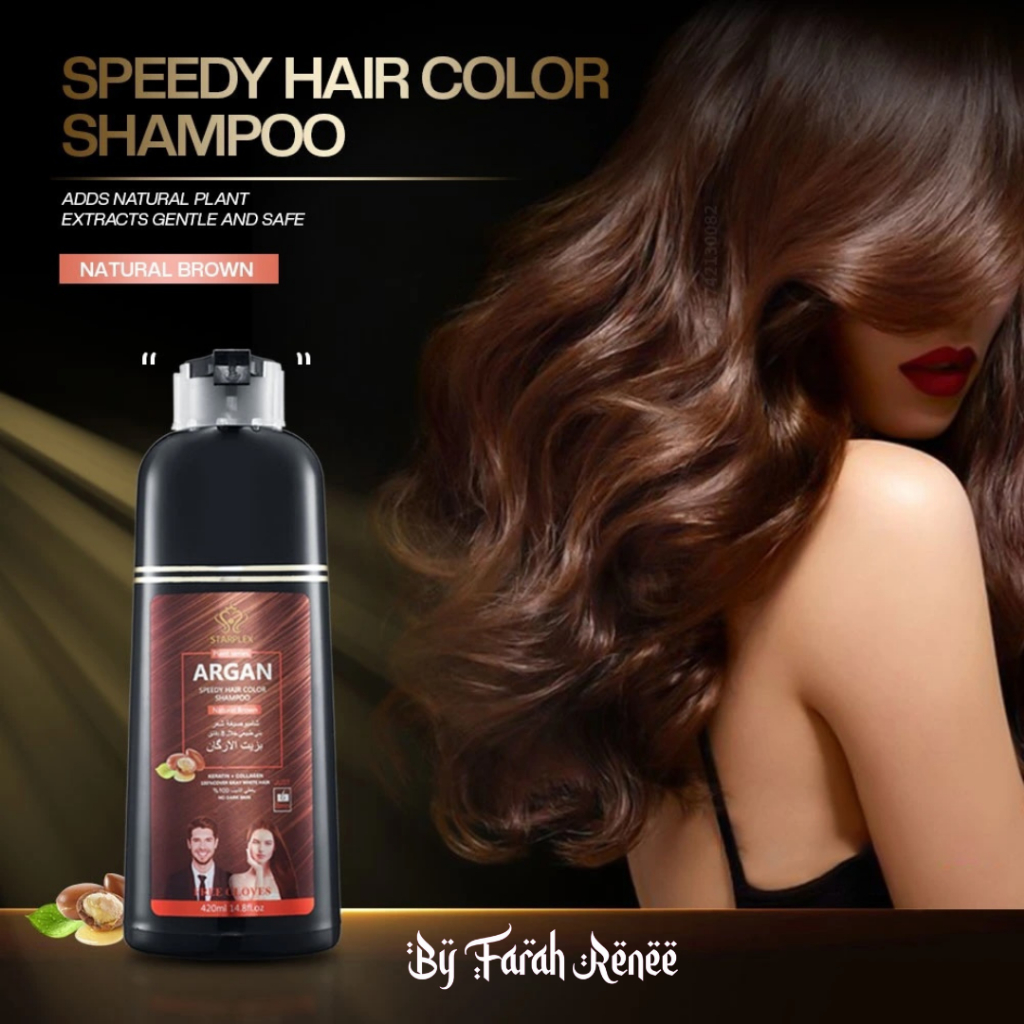 HALAL Starplex Argan Shampoo Uban Halal Pewarna Rambut Telus Air ...