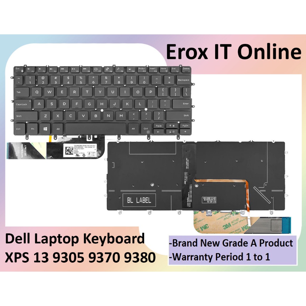 Dell XPS 13 9305 9370 9380 9317 P82G 3CM18 03CM18 6Y7DJ NSK-EN0BC ...