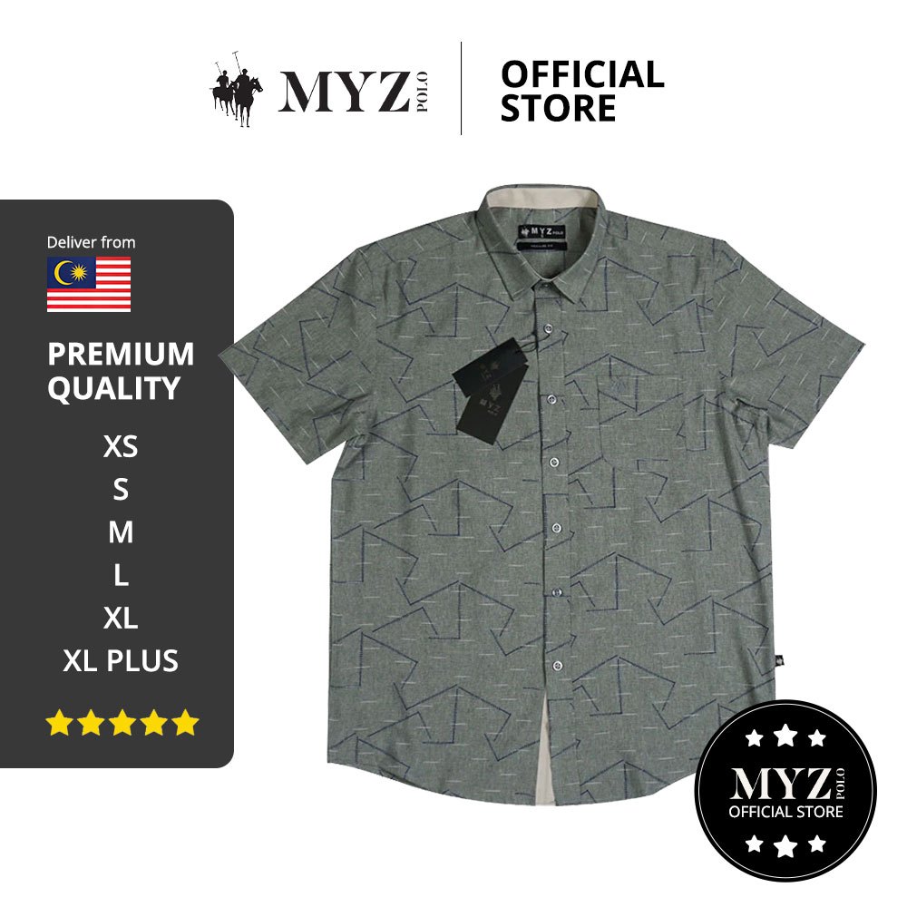 MYZ POLO Classy Pattern Pocket Shirt (CODE30084) | Shopee Malaysia
