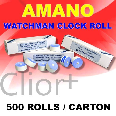 Watchman Clock Paper Roll (500 rolls per carton) | Shopee Malaysia
