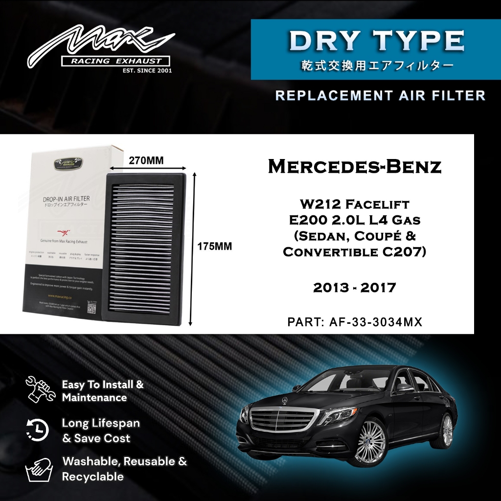 Mercedes-Benz W212 Facelift E200 2.0L L4 Gas (Sedan, Coupé ...