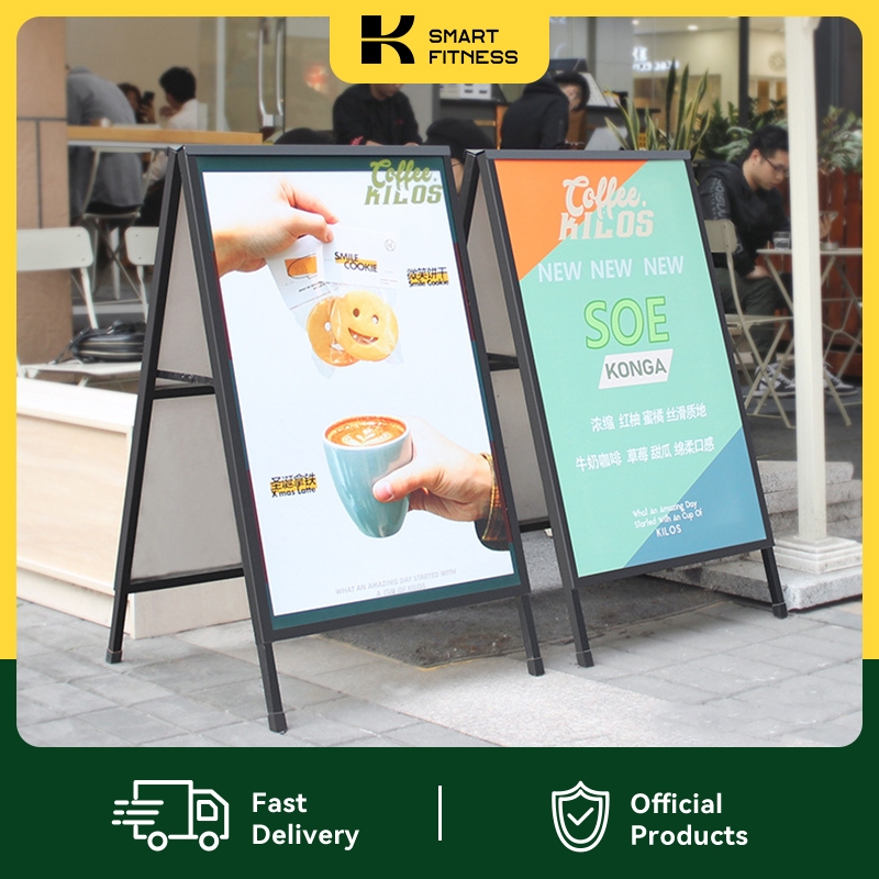A Board Double Sided Metal Poster Display Stand Billboard kt board ...