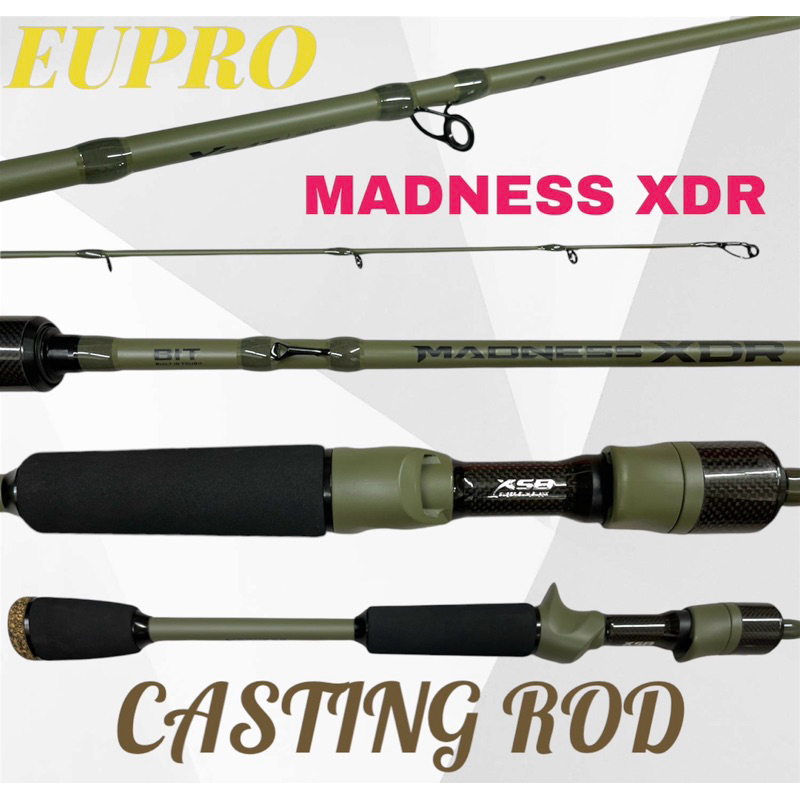 EUPRO MADNESS XDR CASTING FISHING ROD ONE PIECE | Shopee Malaysia