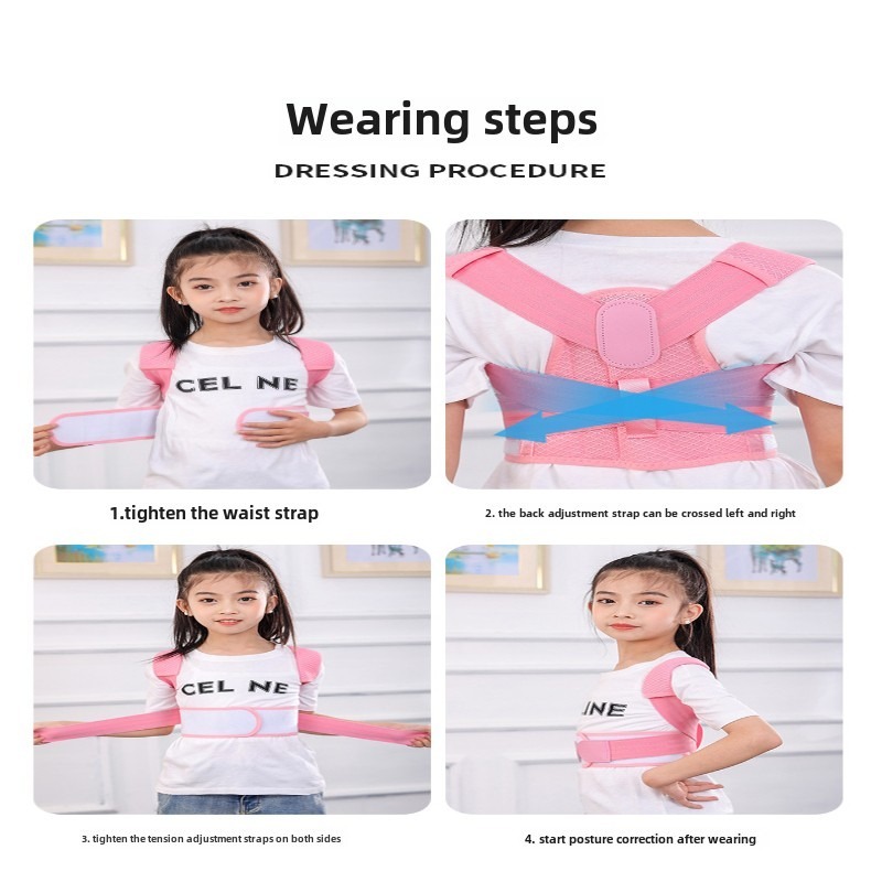 Anti hunchback correction straps and back posture correction devices ...