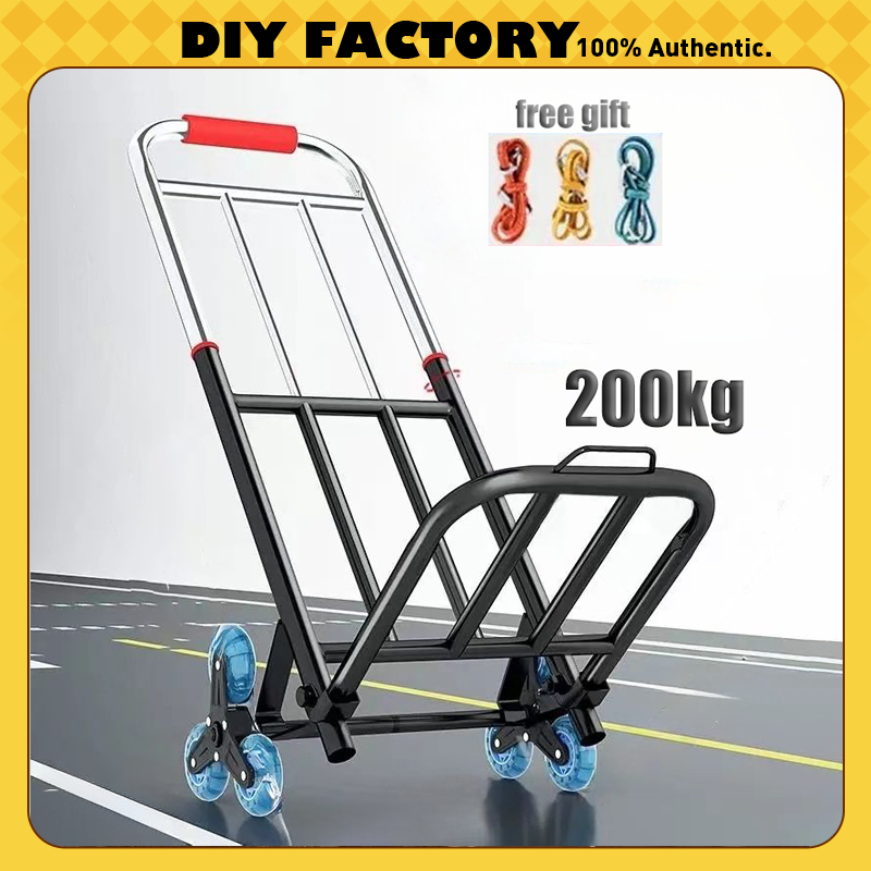 Troli Boleh Lipat Foldable Trolley Heavy Duty Extendable Hand Truck ...