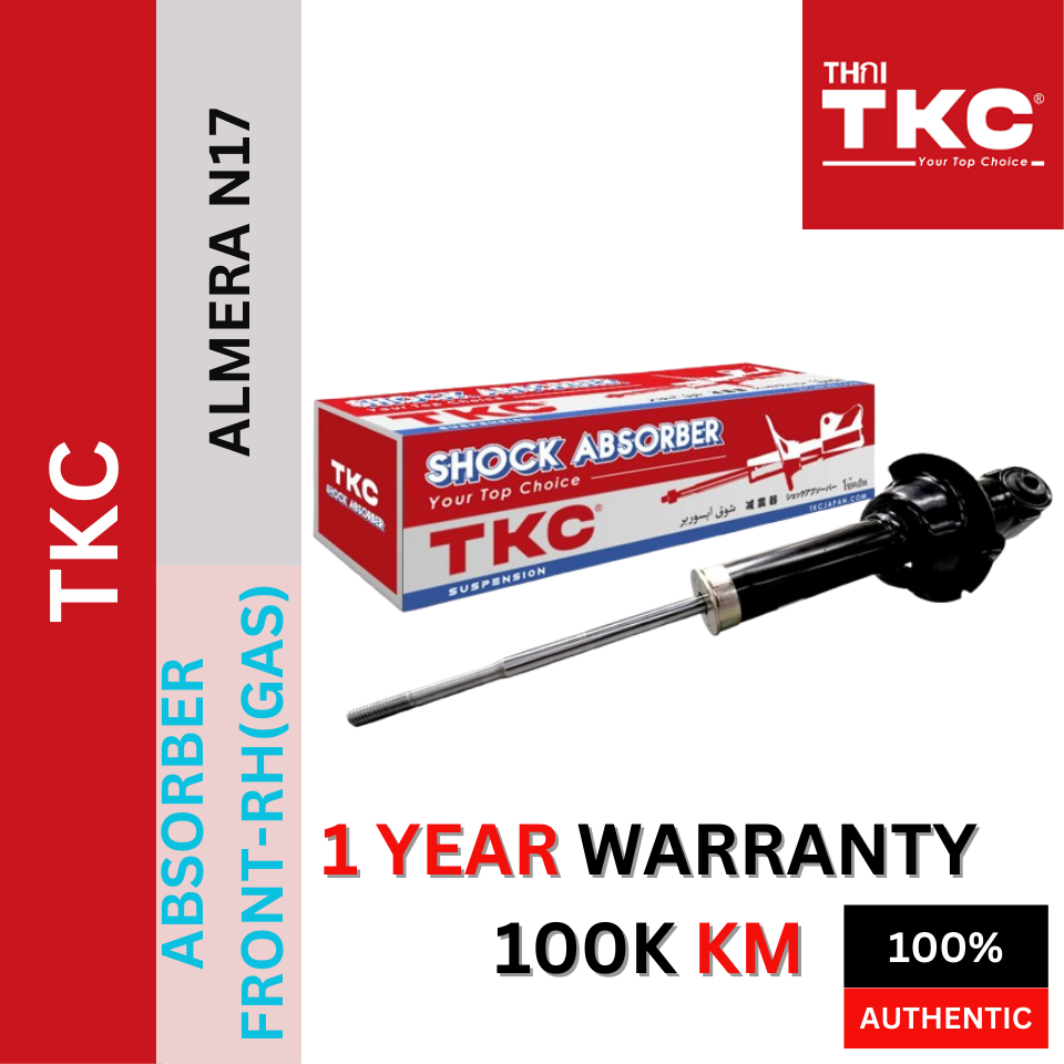 (MADE IN THAILAND) TKC SHOCK ABSORBER (FRONT/REAR) GAS - NISSAN ALMERA N17 (1 YEAR WARRANTY ...