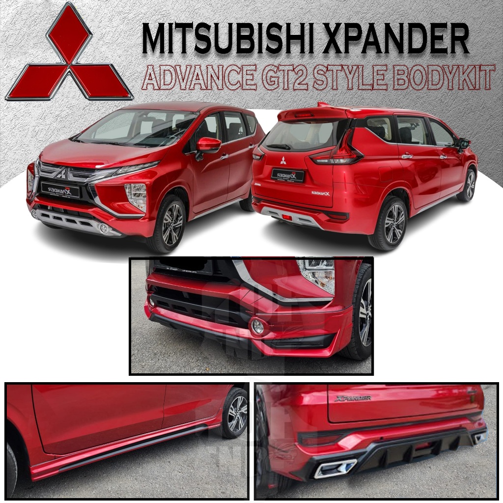 MITSUBISHI XPANDER 2020-2021 ADVANCE GT2 STYLE FULLSET BODYKIT (FRONT ...