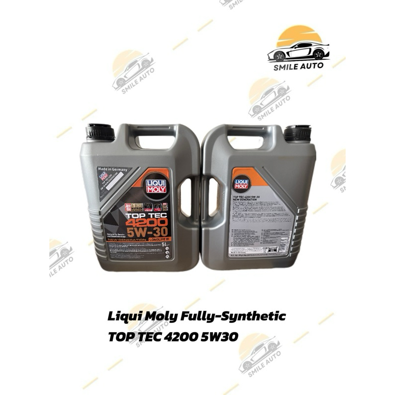 LIQUI MOLY Fully Synthetic Engine Oil TOP TEC 4200 5W30 5L | Shopee ...